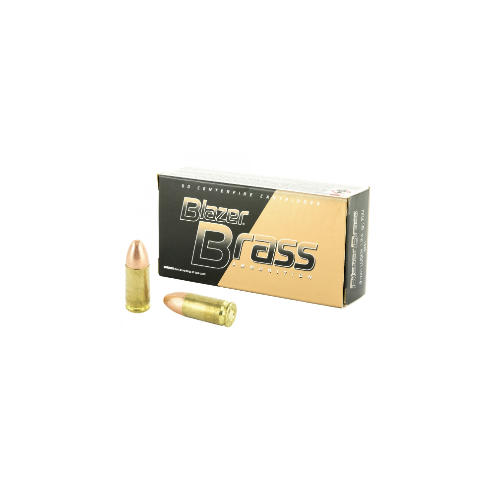 601Sports.com | Sports & Outdoors CCI Blazer Brass 9mm Luger Ammo 124 ...